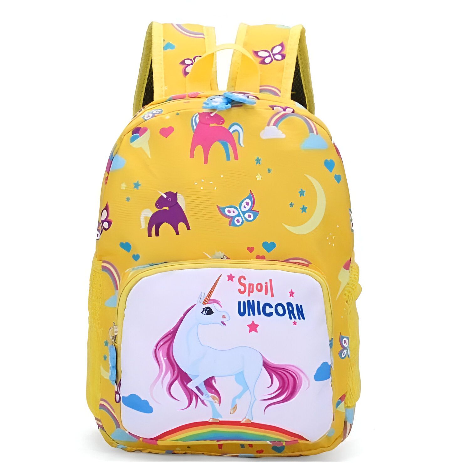 Cartable Licorne Jaune Scolaire - Confort | Licorne Shop